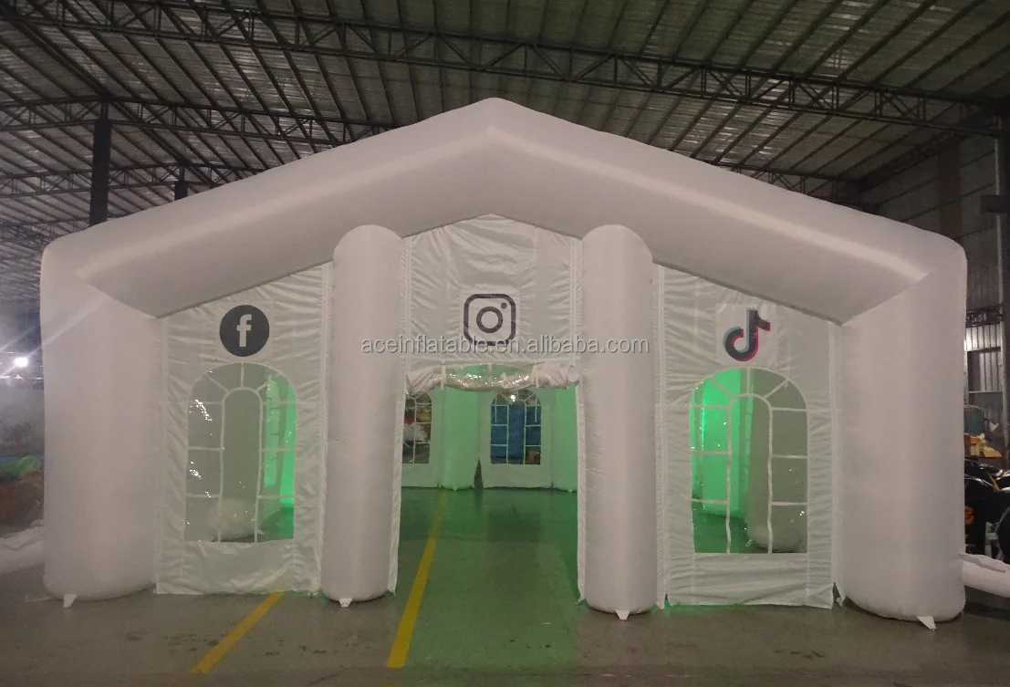 Inflatables House Structure Party Event Led Light Inflatable Wedding ...
