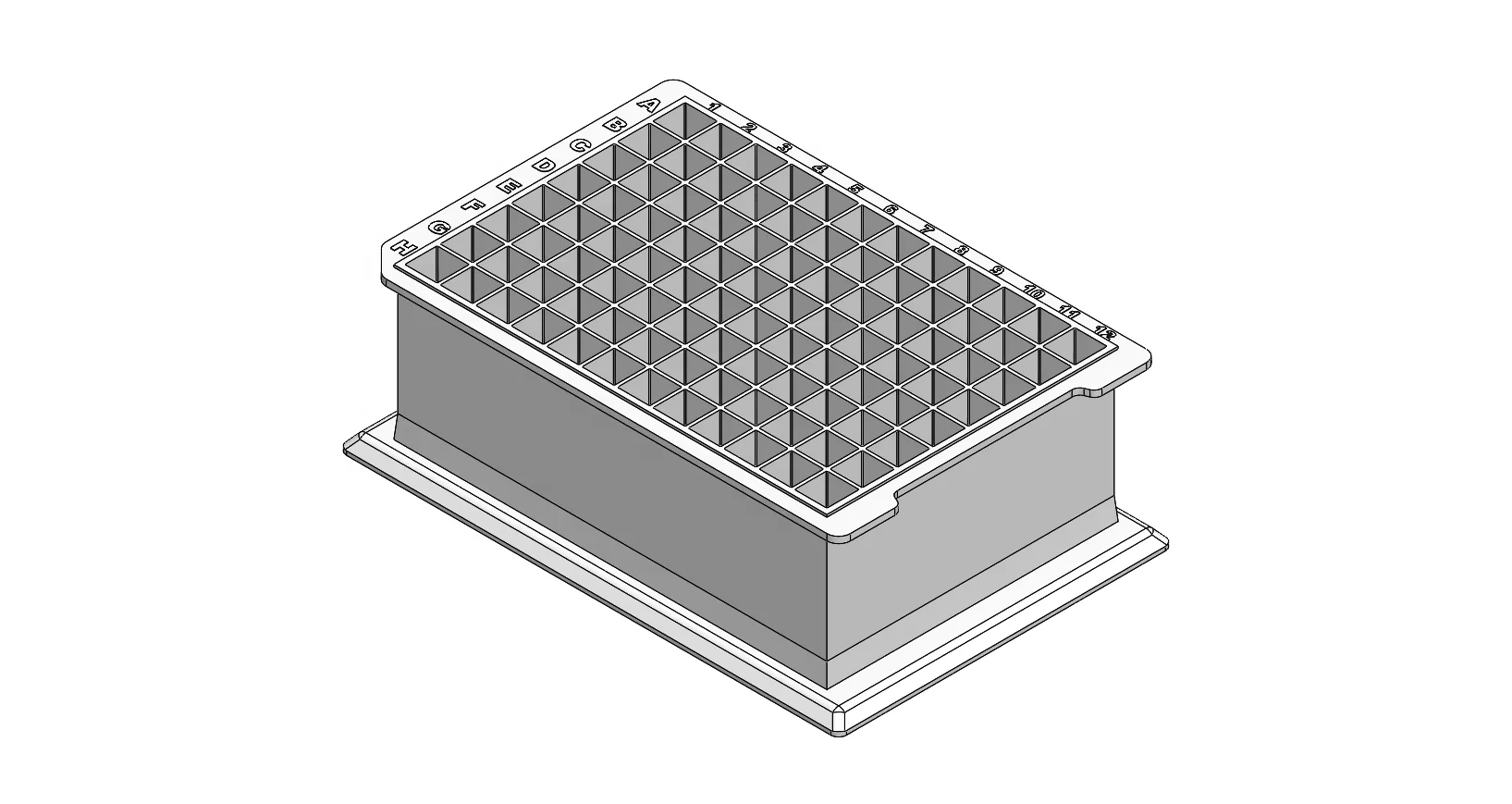 96 Square 2.2ml Profile Concave U Bottom Deep Well Plate - Buy Deep ...