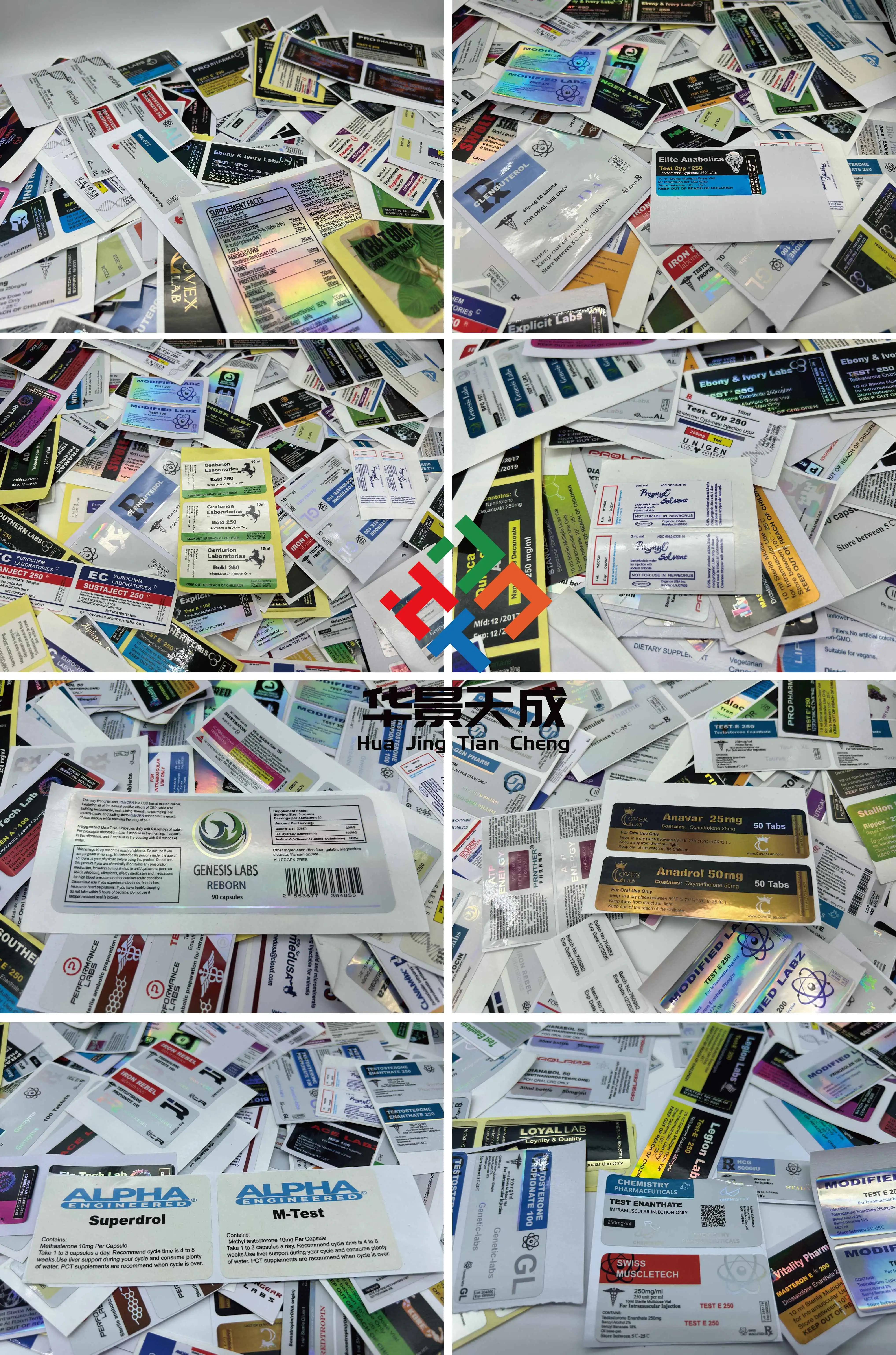 Custom Rx Logo Vials 10ml Vial Labels For Test Cypionate ...