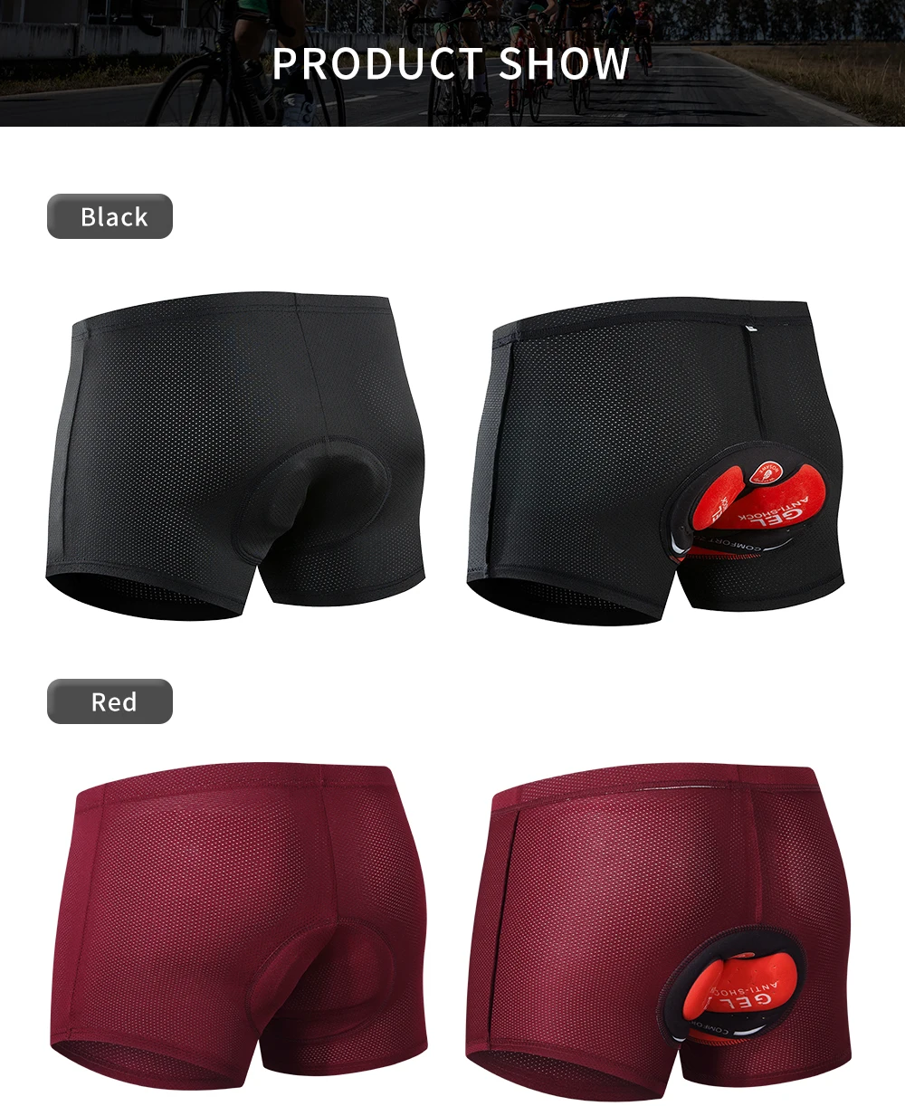 WOSAWE Unisex Cycling Underwear Cycling Shorts Cycling Pants ...