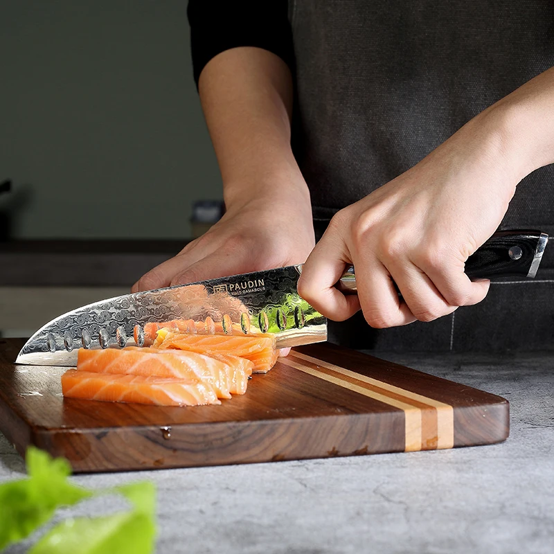 7 Inch Ultra Sharp 67-layers Damascus Steel Blade With G10 Handle ...