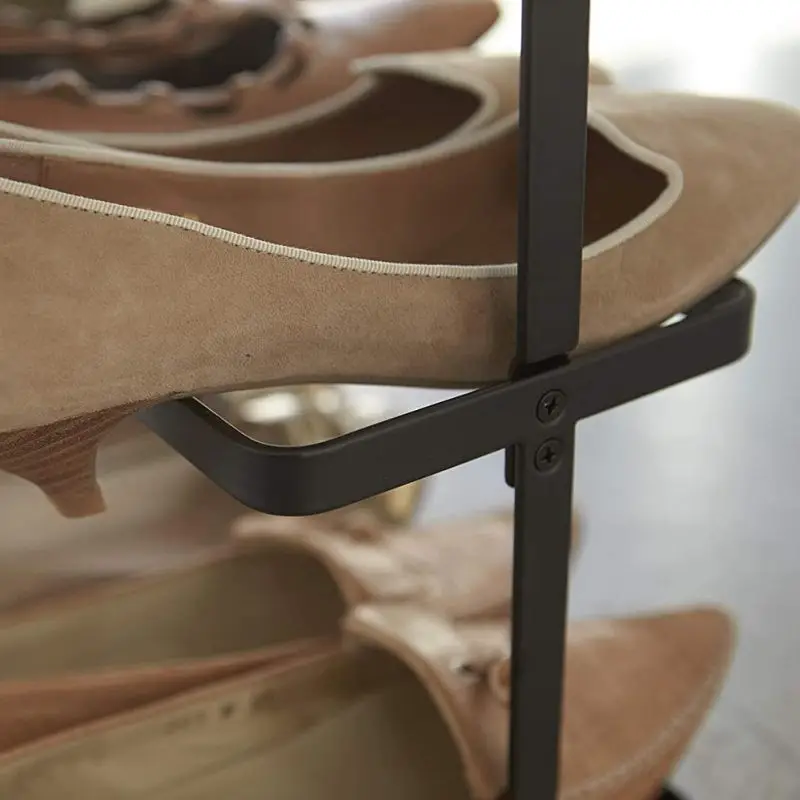 2 Tier Folding Stackable Metal Iron Shoe Rack - Buy Iron Shoe Rack ...