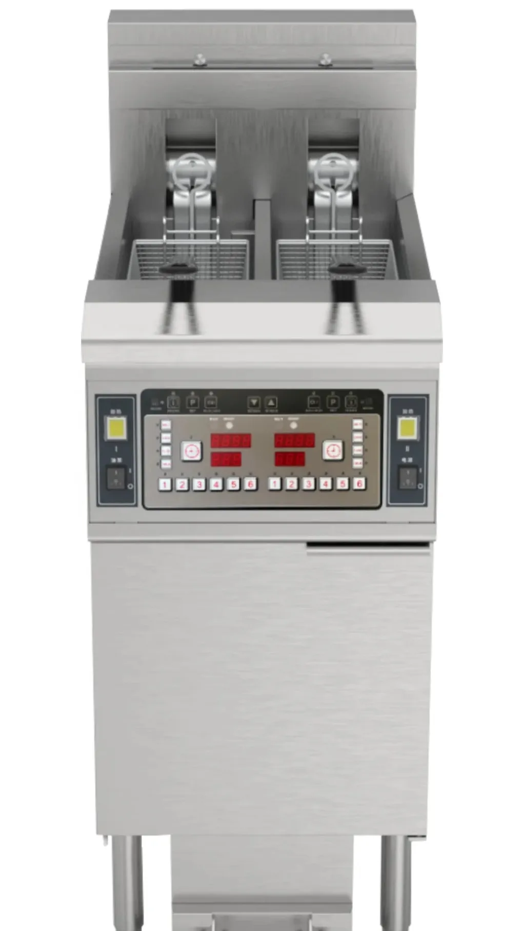 Ce Iso High Quality Electric Double Tanks Henny Penny Open Fryer ...