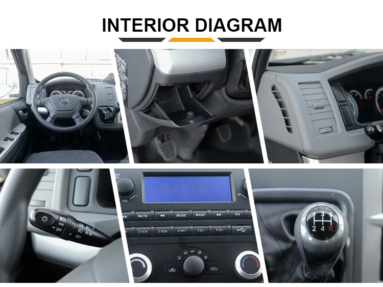 In Stock Foton View G7 Mini Bus 4 Wheel Left Drive Diesel Van