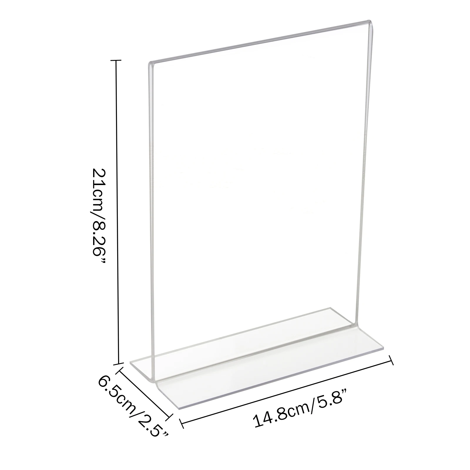 Transparent Acrylic Menu Holders - Perfect for Display
