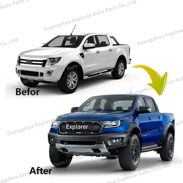 Ford Ranger T6 to T7 Upgrade Bodykit - High-Quality ABS+LED