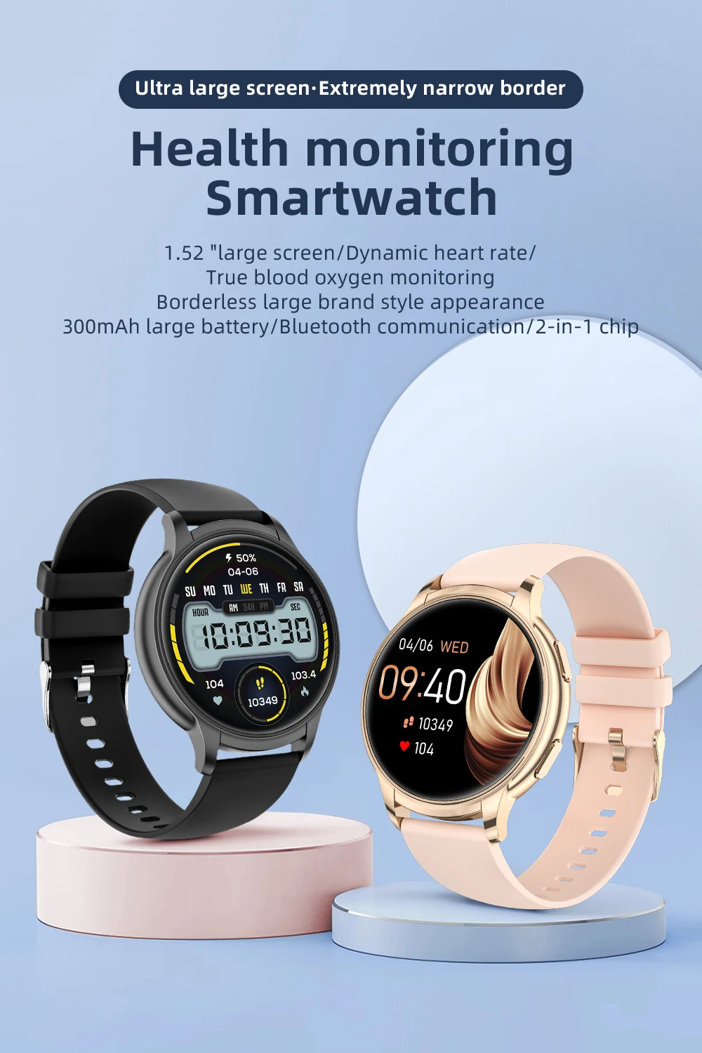 Maxtop Round Smartwatch - Luxury Fashion & Fitness Tracker