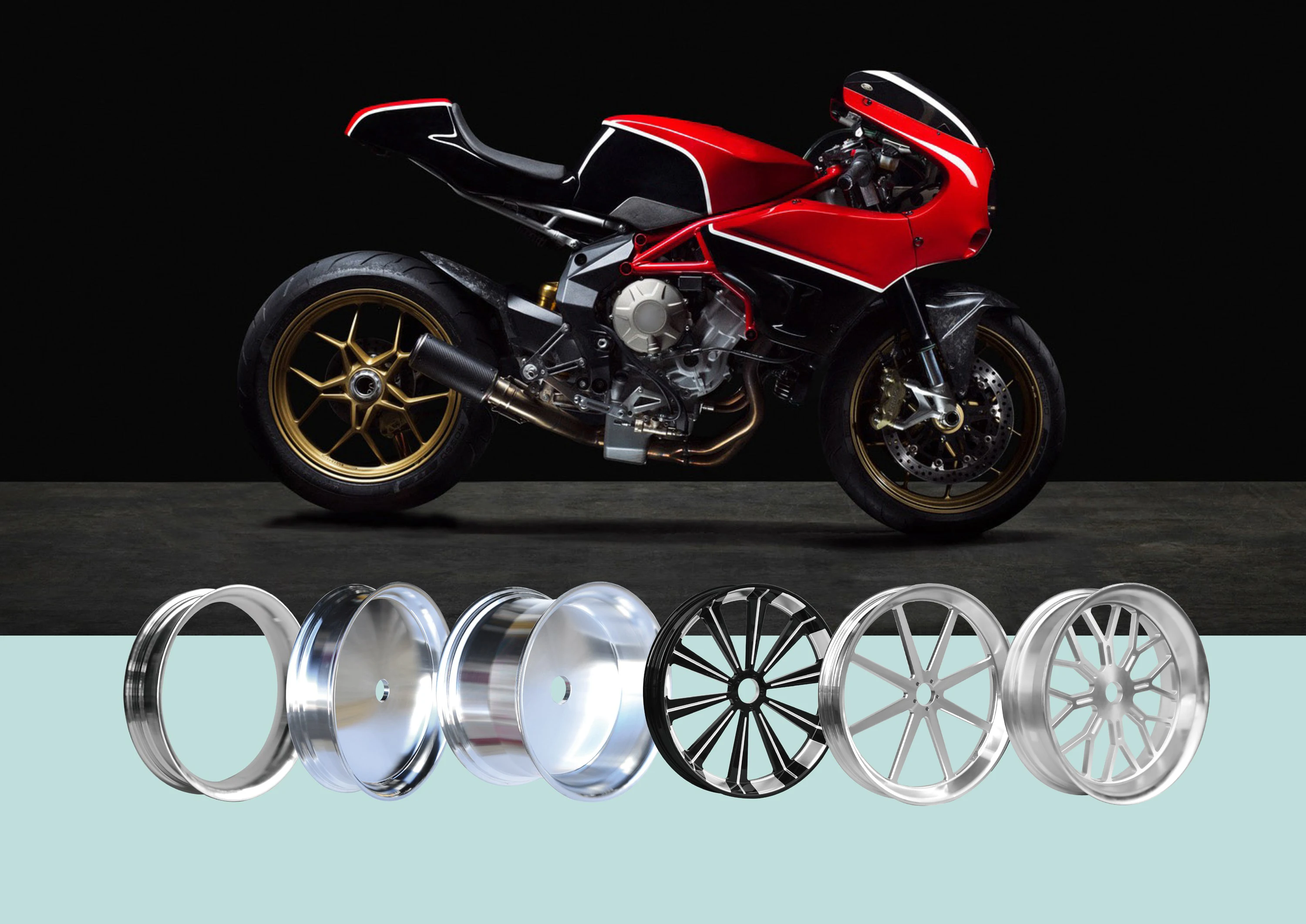 JASDA Motorcycle Forged Wheel Rims - Durable & Customized