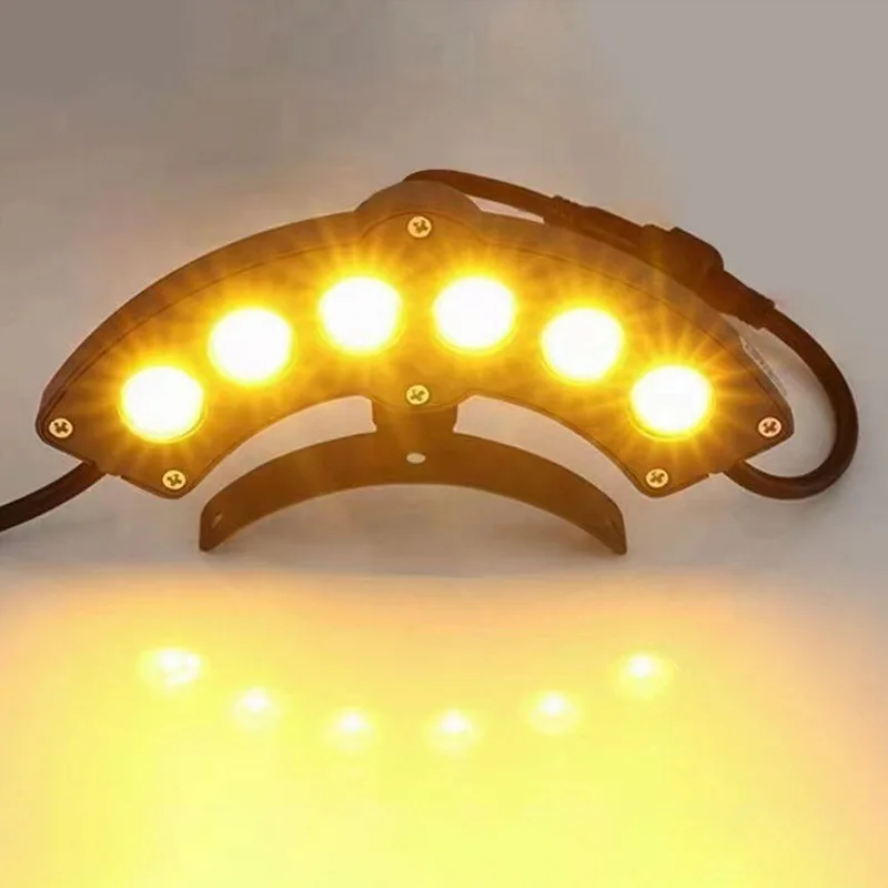 6w New Led Outdoor Crescent Corrugated Lamp Tile Spotlight Coconut Hug ...