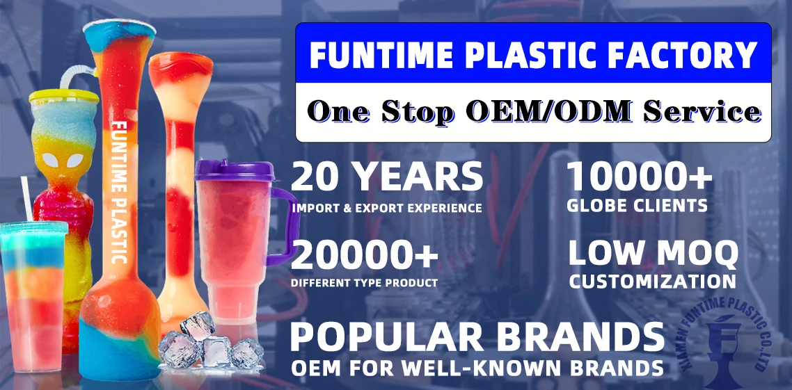 Plastic Slush Yard Cups - Perfect for Daiquiri Bars & Parties