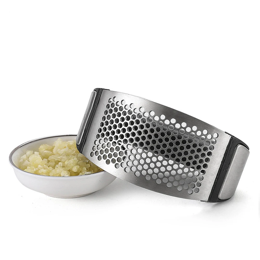 Customized 304 Stainless Steel Kitchen Rolling Handheld Manual Garlic ...