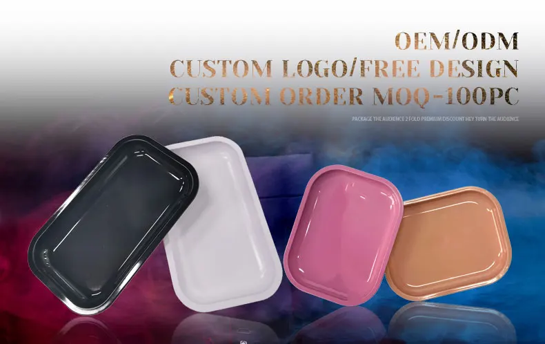 New Arrival And Factory Price Designer Rolling Tray Custom Logo Metal ...
