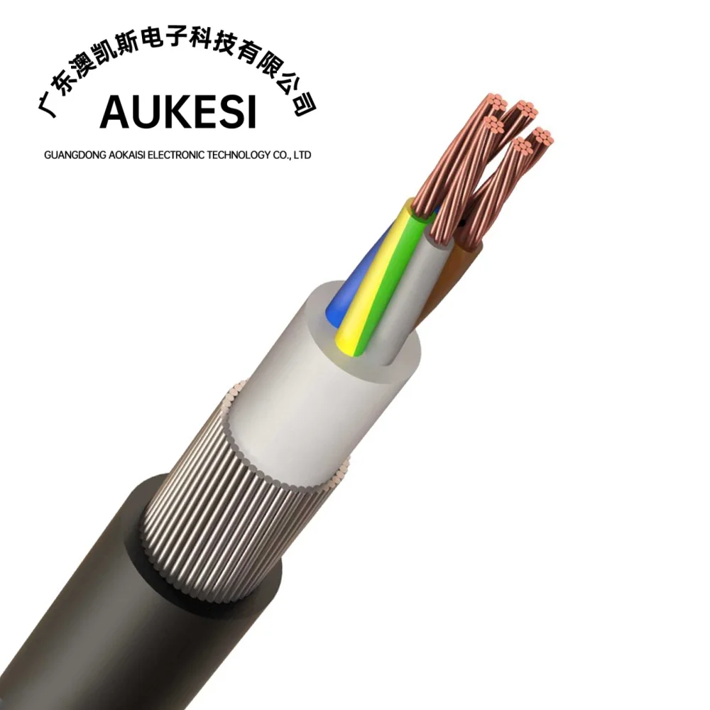 0.6/1kv Flexible 4mm 6mm2 10mm2 16mm 25mm 120mm2 5 Core Copper Swa ...