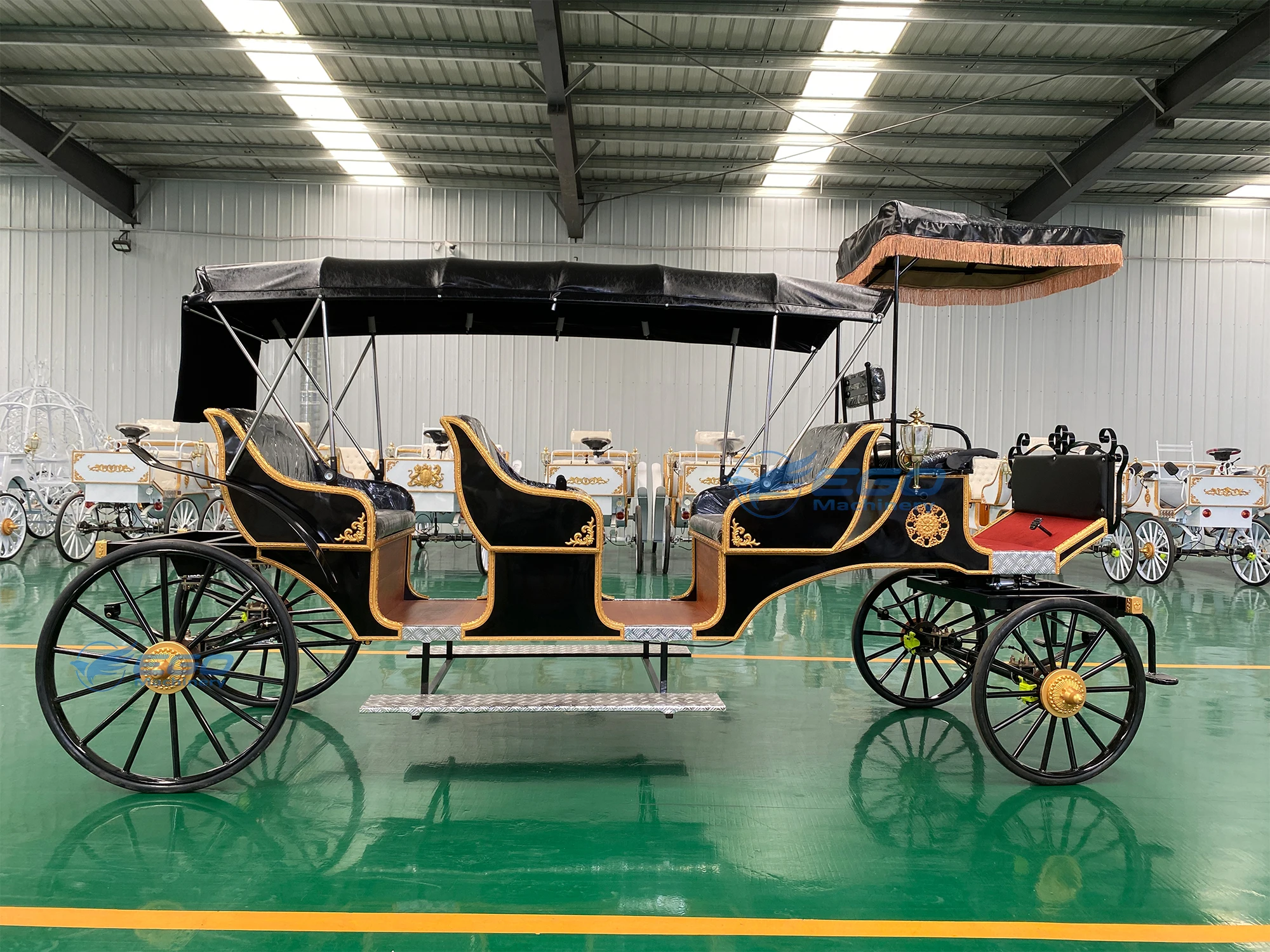 Sightseeing Carriage Electric Carriage Classic Three-row Steering Wheel ...
