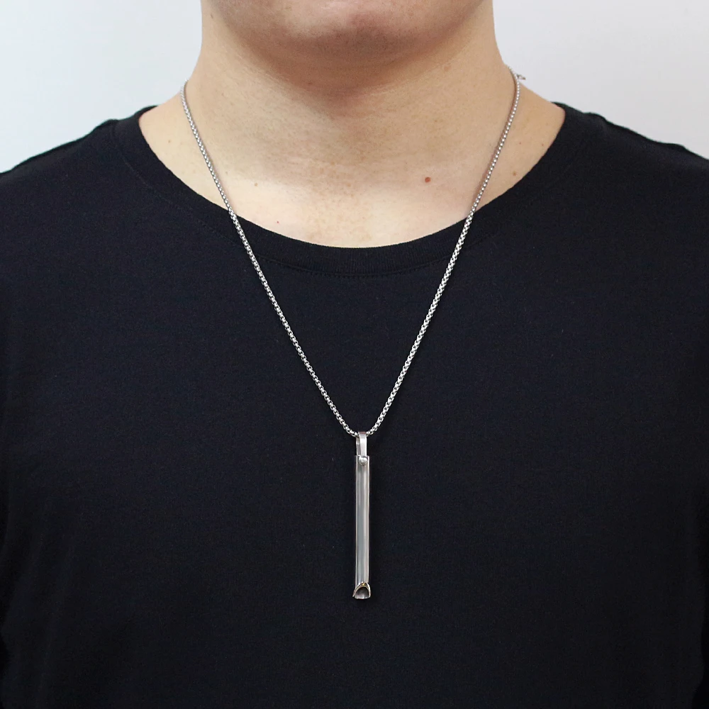 Wholesale Waterproof Whistle Anxiety Breathing Necklace