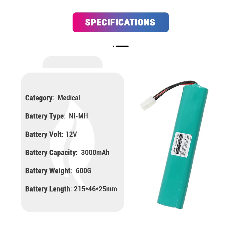 Ni-mh 12v 3000mah Rechargeable 3200497-000 11141-000068 14200330 ...