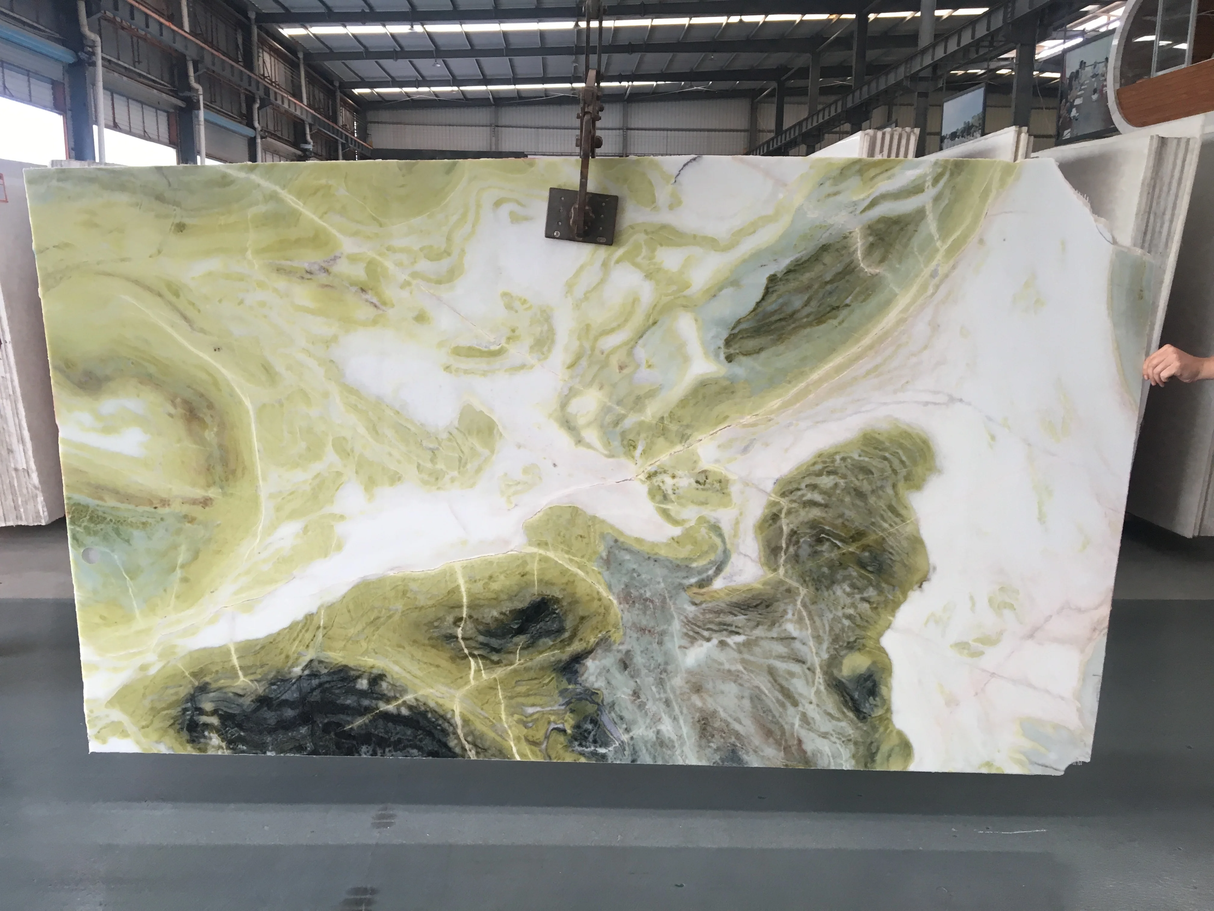 Dreaming Green Marble Slab - Luxury for Kitchen Countertops