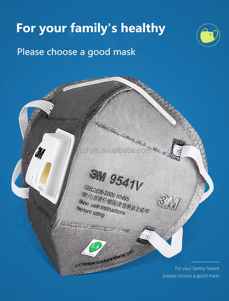 High Filtration Efficiency 3D Activated Carbon Respirator 9541V 9542V ...