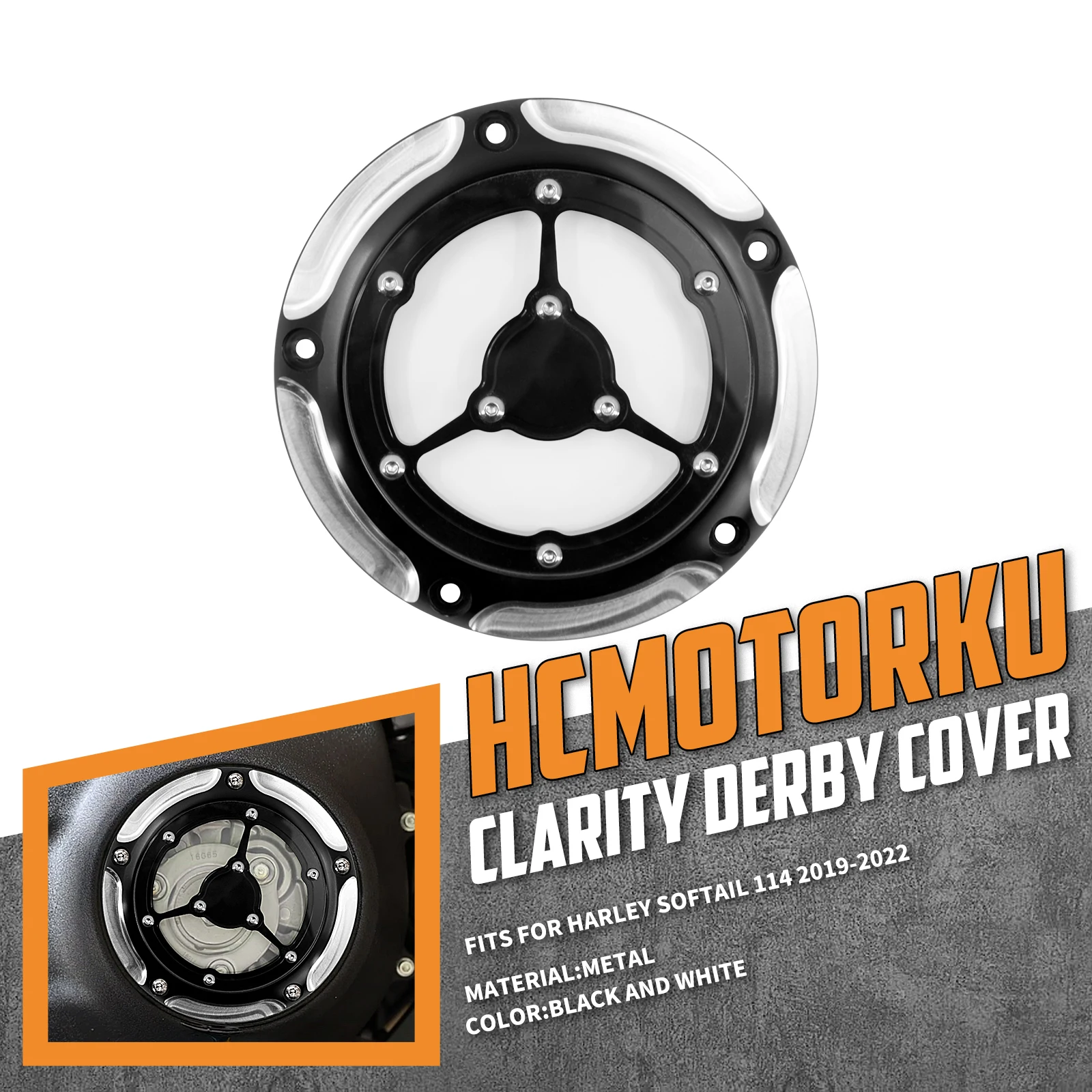 Motorcycle 5 Holes Derby Engine Clutch Cover for Harley Softail