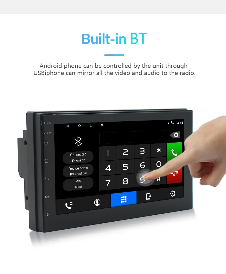 Android Car Stereo Radio With Camera 7" Universal Gps Wifi Navigation ...