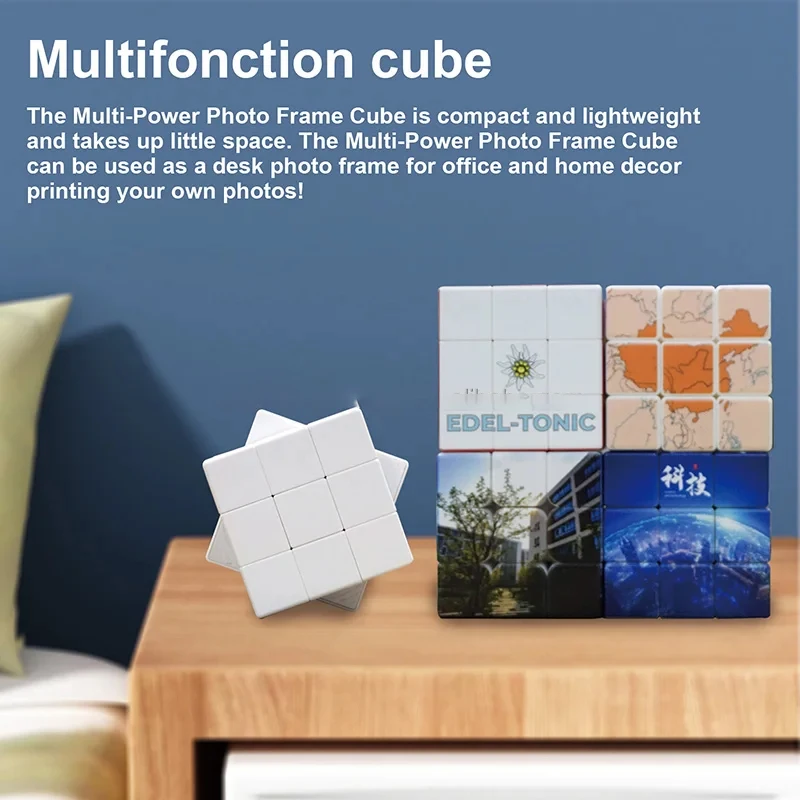 Custom Your Own Logo Advertising Photo Uv 3x3 Speed Magic Cube 3x3x3 ...