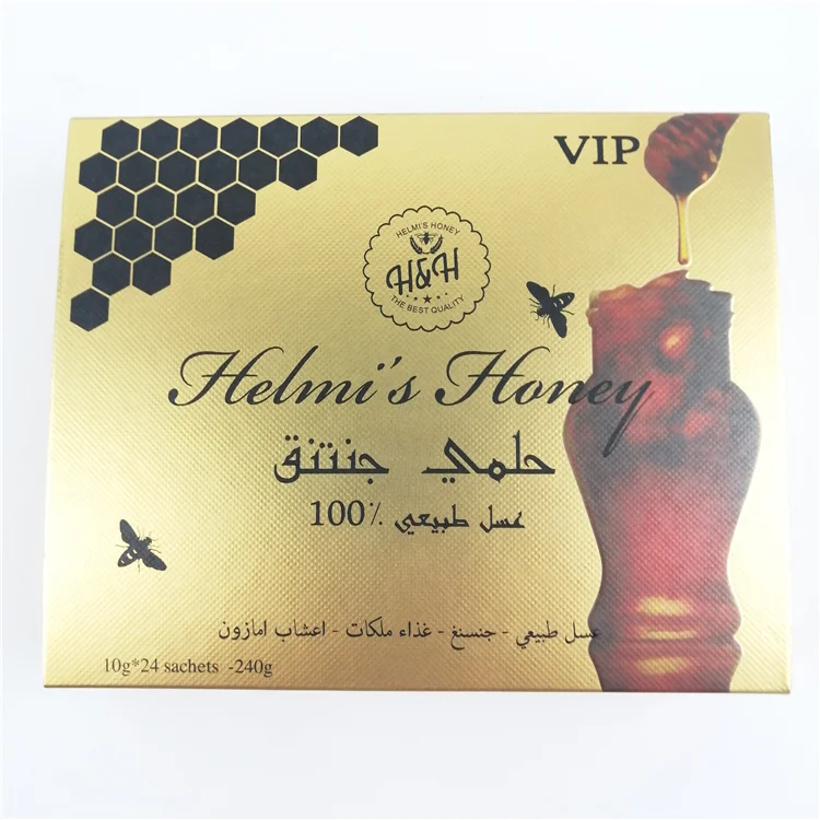 Honey Packaging Box With Sachet Custom Design Vital Vip Vitamax Honey ...