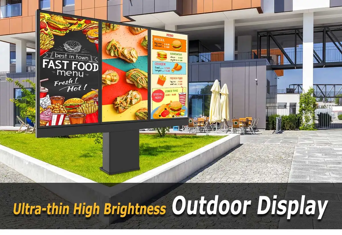 IP65 55 Inch Outdoor Screen - Digital Drive Thru Menu Boards