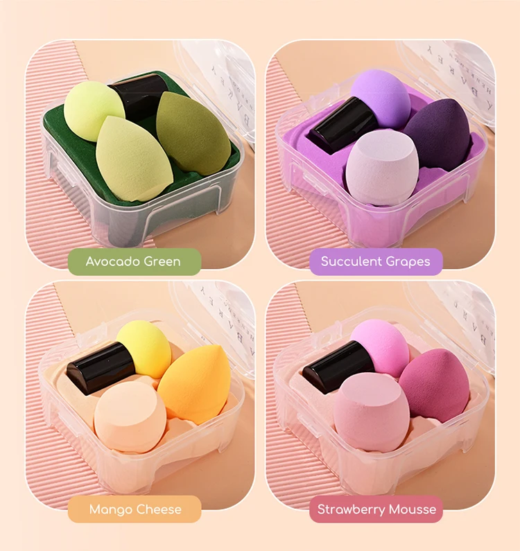 Custom Your Logo Personalized Cosmetic Puff Mushroom Blender Beauty ...