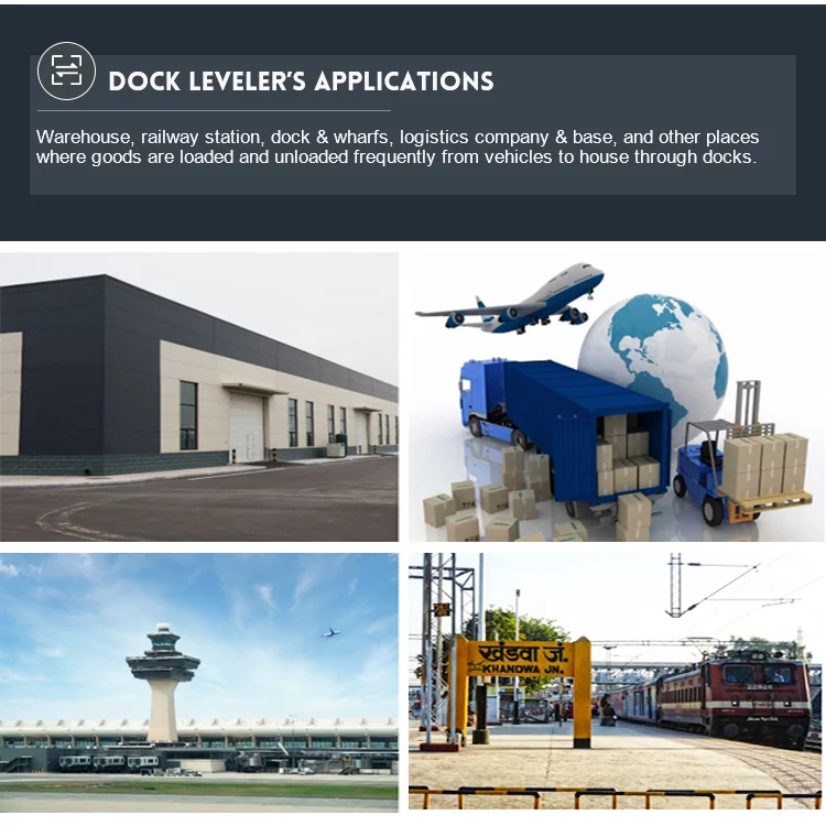 8 Ton Mechanical Dock Leveler Stationary Hydraulic Platform Loading ...