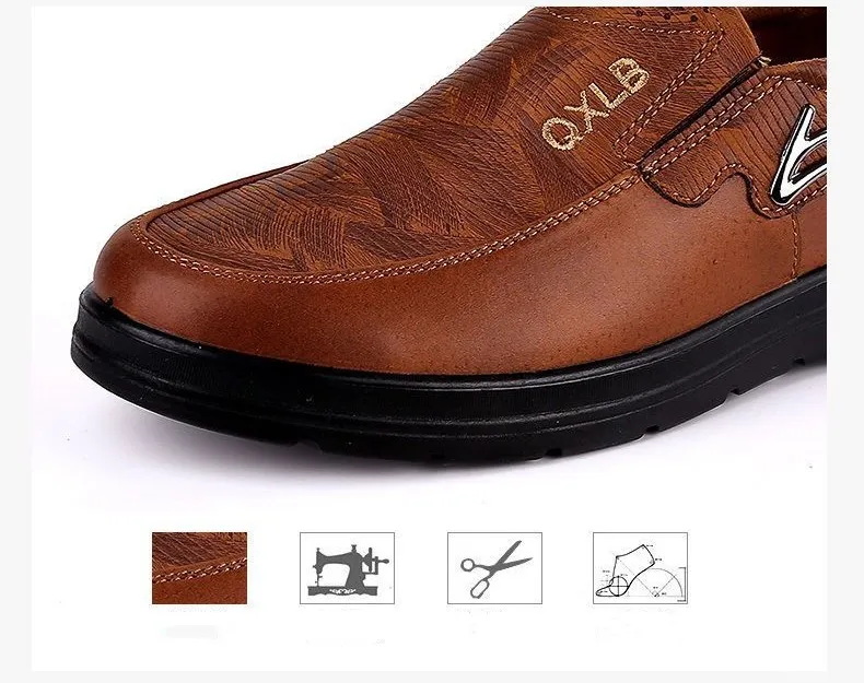 Summer High-Grade Men's Casual Leather Comfortable Shoes
