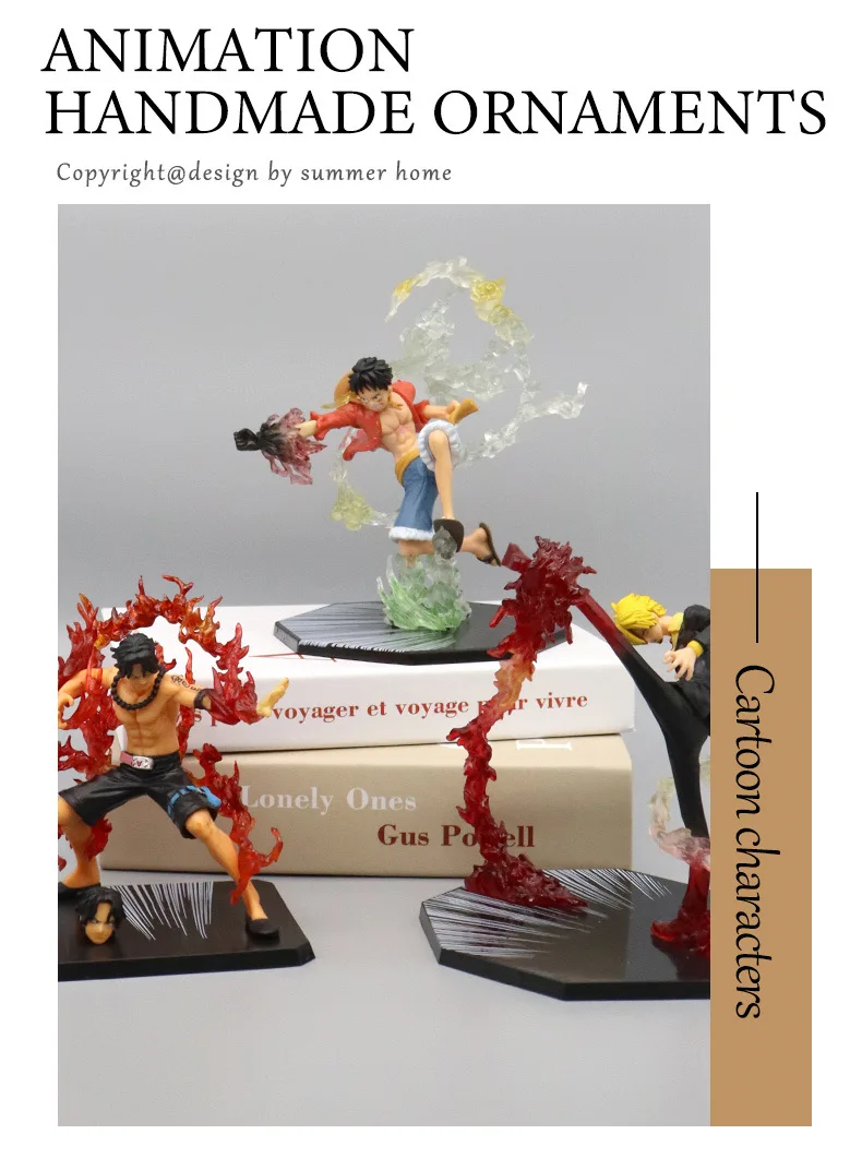 Japanese Popular Anime Classical Figures Luffy Zoro Sanji Cartoon ...