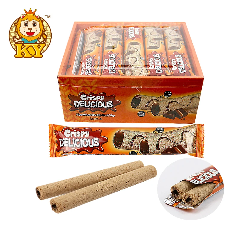Wholesale Oem Sandwich Biscuit Roll Puffed Chocolate and Milk Filled ...
