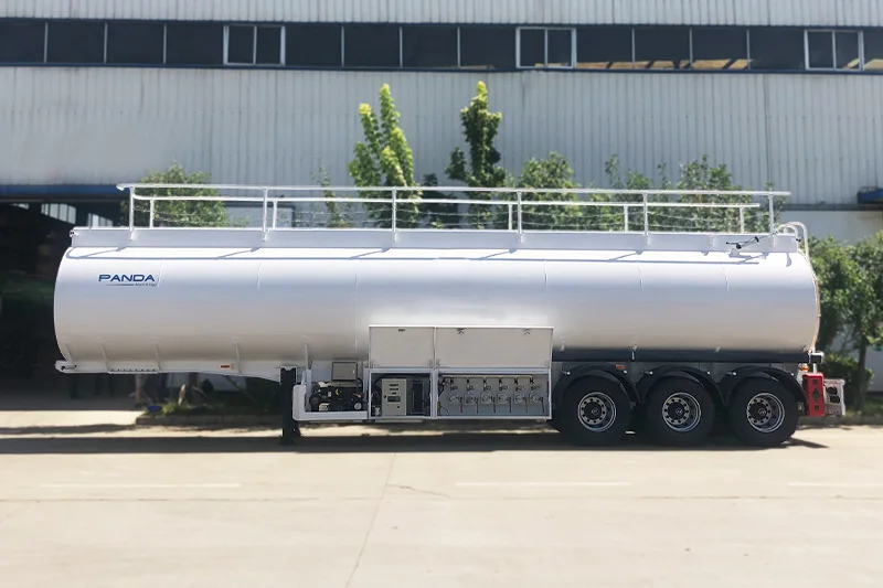 Adr Fuel Tanker Semi Trailer 4 Compartments Tanker Truck Fuel ...