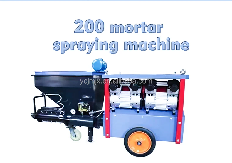 Concrete Mortar Injection Machine Automatic Mortar Gypsum Wall Plaster ...