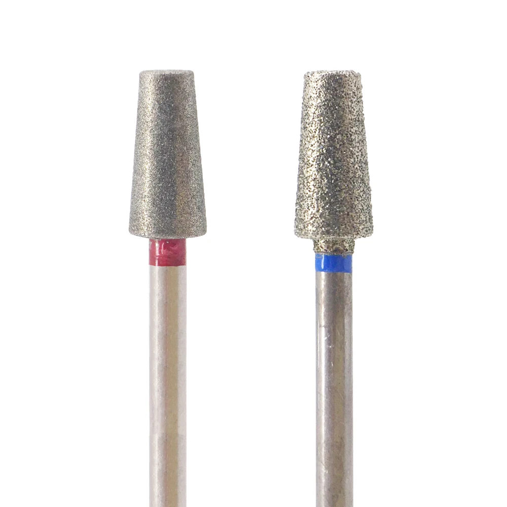 Professional Cone Flat End Pedicure Tools Metal Drill Bit Diamond Nail ...