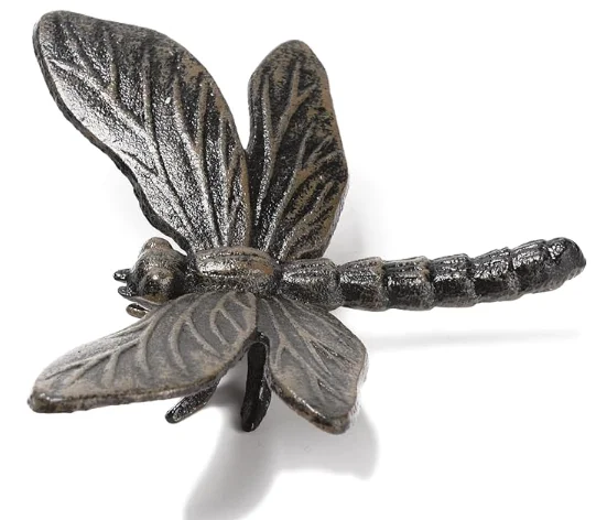 Cast Iron Dragonfly Statue Delicate Modelling Interior and Exterior ...