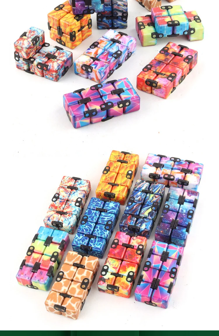 Puzzle Fidget Cube - Folding Infinity Cube for Stress Relief