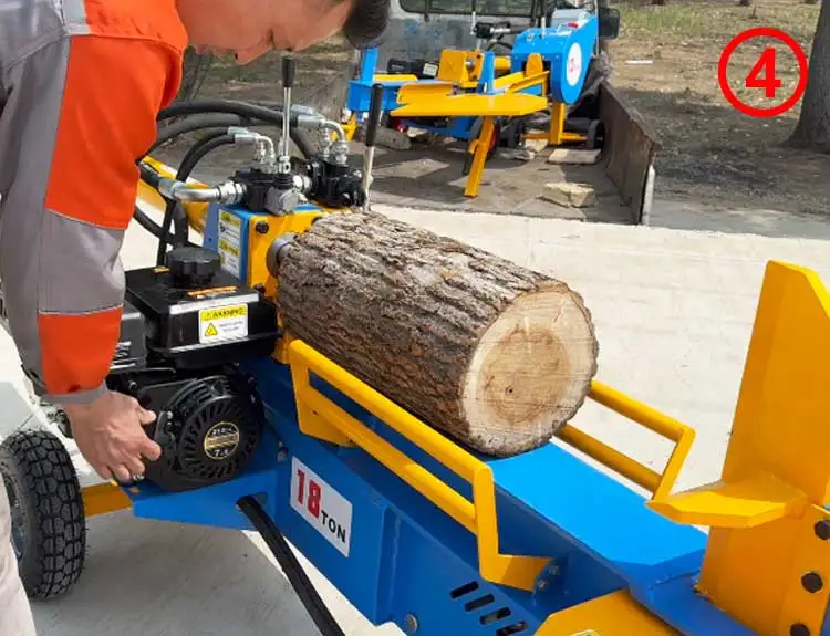 Efficient Wood Processing with 25T Log Splitter Machine