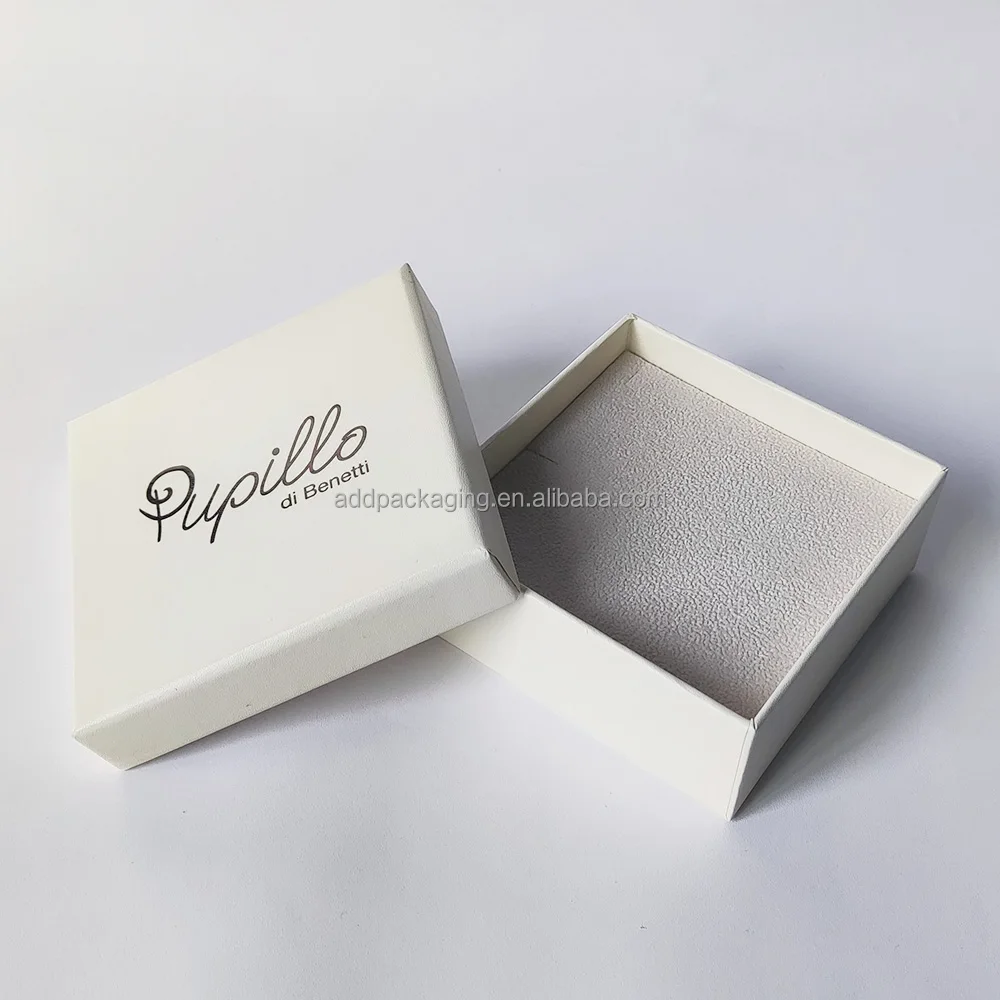 Customized Black LOGO Cream Cardboard Two Pieces Packer Foam Inlay ...