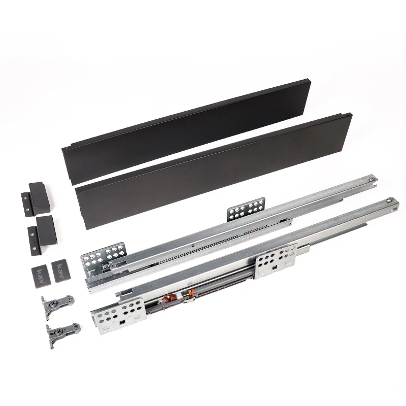 Full Extension Kitchen Cabinet Slim Box Soft Close Double Wall Drawer ...