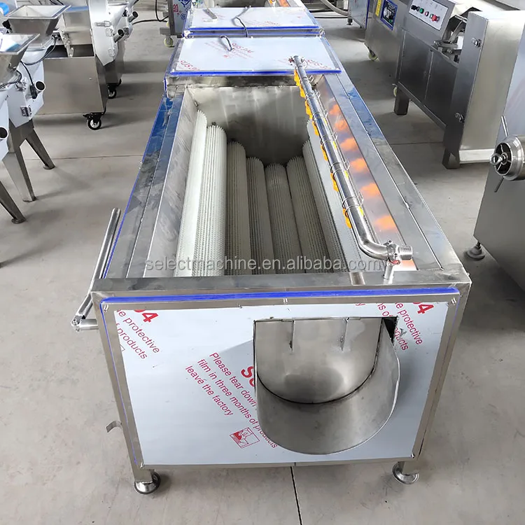 Industrial Conveyor Brush Roller Type Sweet Potato Radish Citrus Orange ...