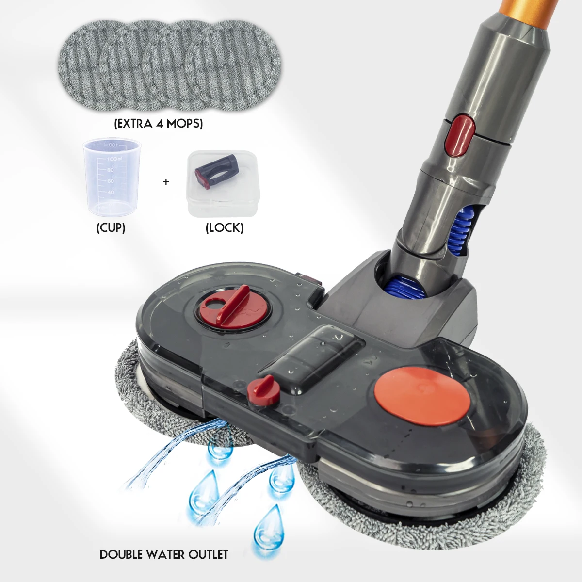 Electric Floor Scrubber Brush for Dysons V7 V8 V10 V11 V15