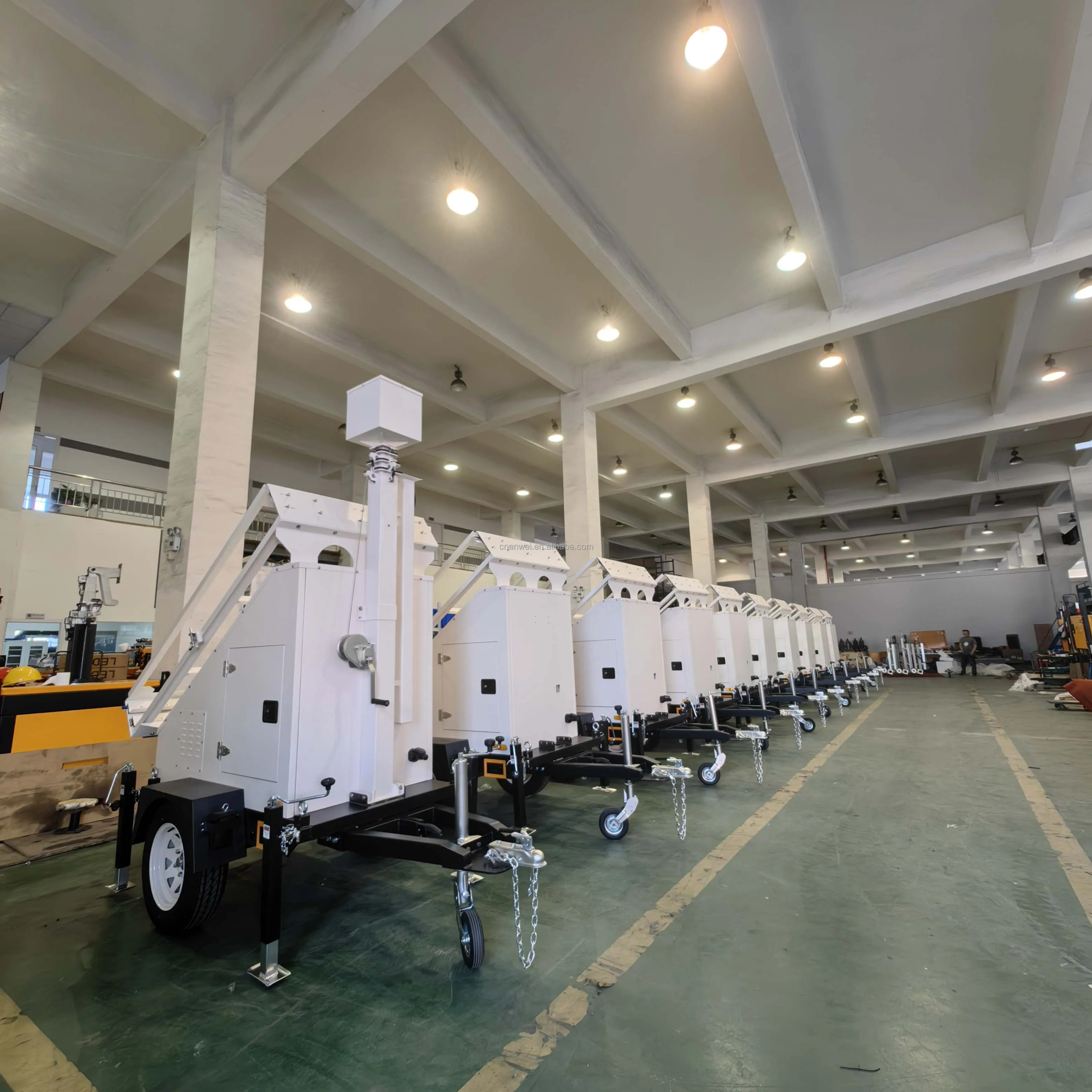 Vehicle Mounted Solar Light Tower Camera Trailer Simple Trailer Without ...