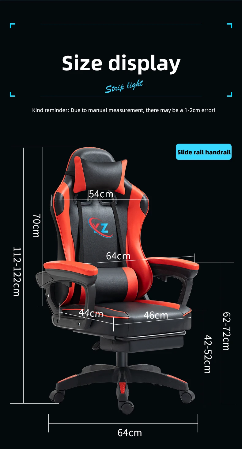 Luxury Gaming Gamer Computer Chair Pu Leather Recliner Gaming Chair ...
