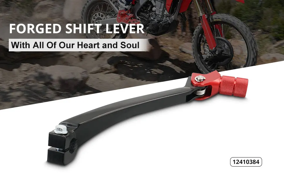 Honda Crf250r/crf450r Black+red Forged Shift Lever - Oem | Wholesale