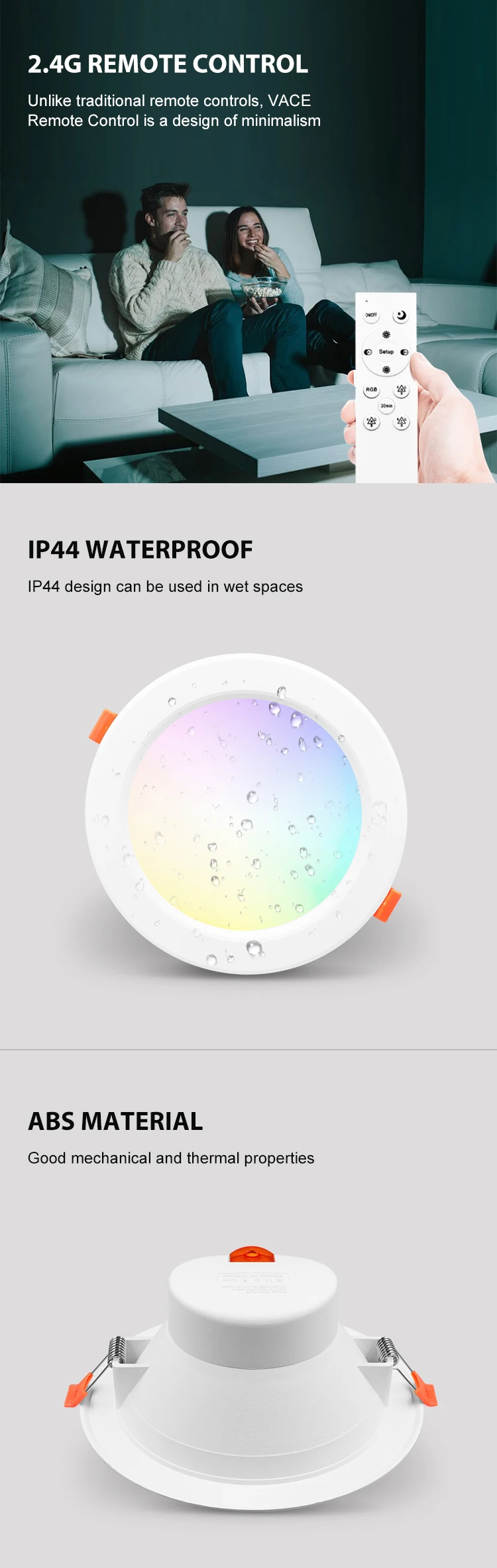 Zigbee Wifi Cct Tuya Surface Recessed Ceiling Rgbw Rgb Led Down Lights ...