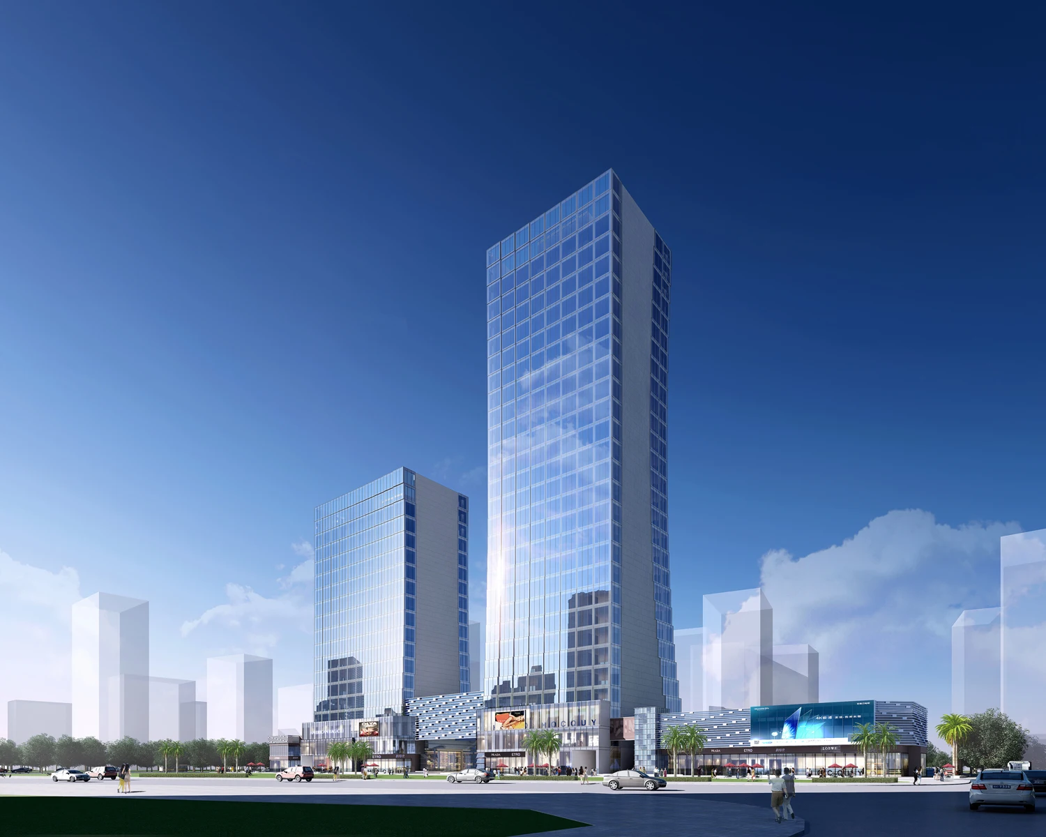 Customized Commercial Architectural Building Scale Model / 3d ...