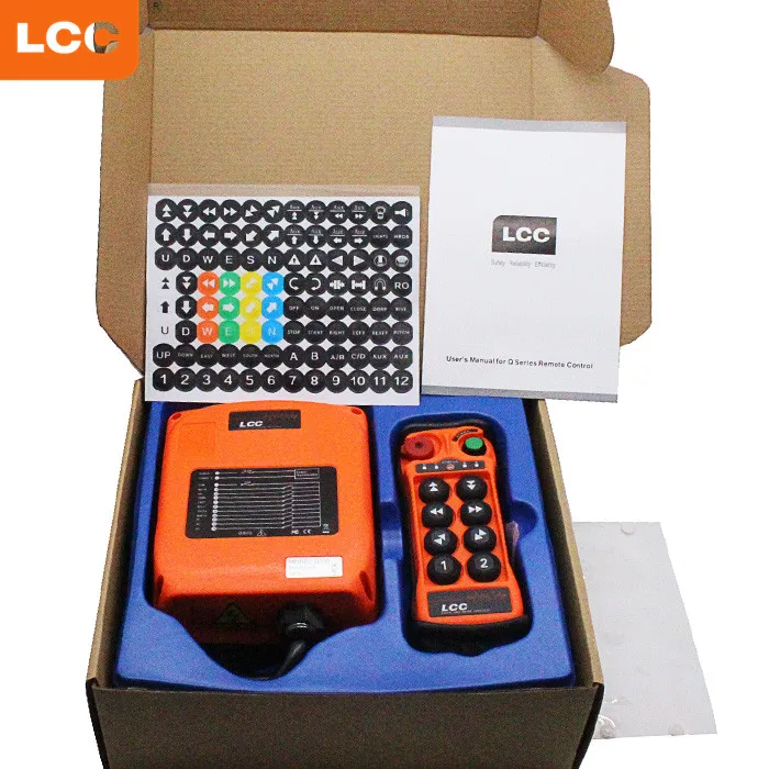 Q800 8 Keys Mobile Crane Radio Transmitter And Receiver Industrial ...
