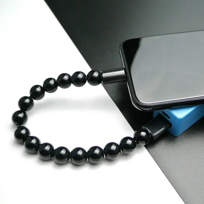 Usb Charging Bracelet Beads Charging Cable Portable Usb Phone Charger ...