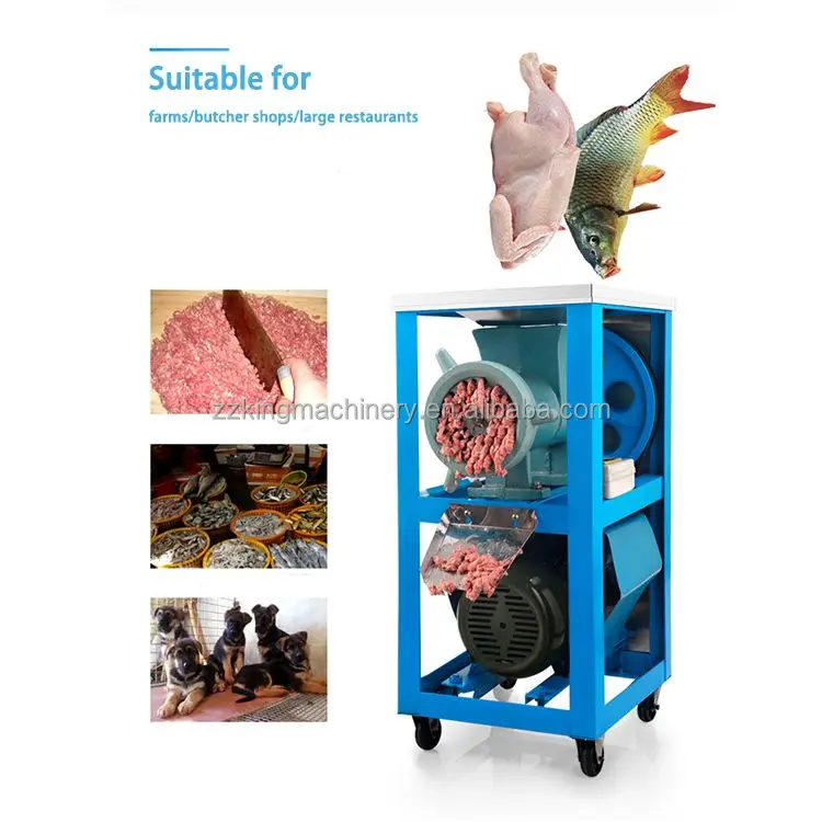 Chicken Bone Fish Electric Meat Crusher Machine - 100-180KG/H